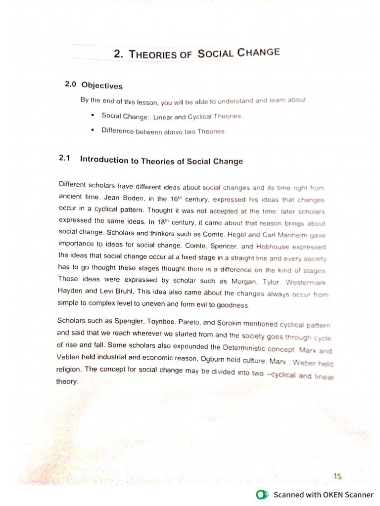 Theories of Social Change' | PDF