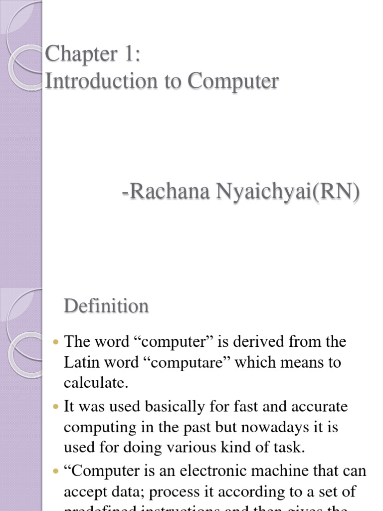 Chapter1 2 1 | PDF | Computer Data Storage | Central Processing Unit