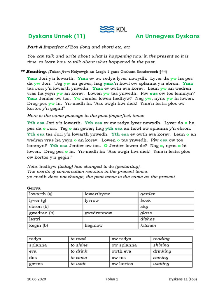 KDL Lessson 11 | PDF