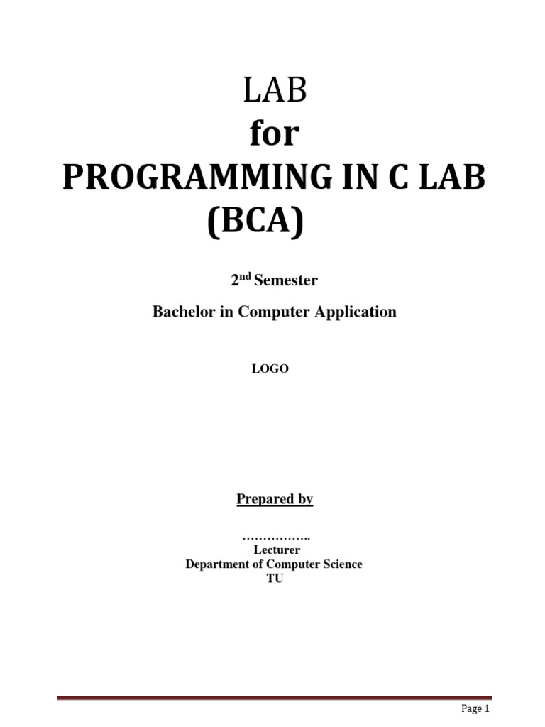 Labreportsampleofcprogramming 240106103456 E3c12f1c | PDF | Computer Program | Programming