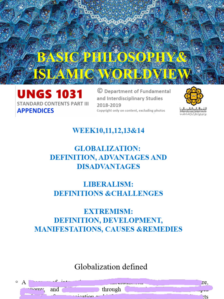 Lecture Notes (UNGS 1301K) .Part2 | PDF | Globalization | Liberalism