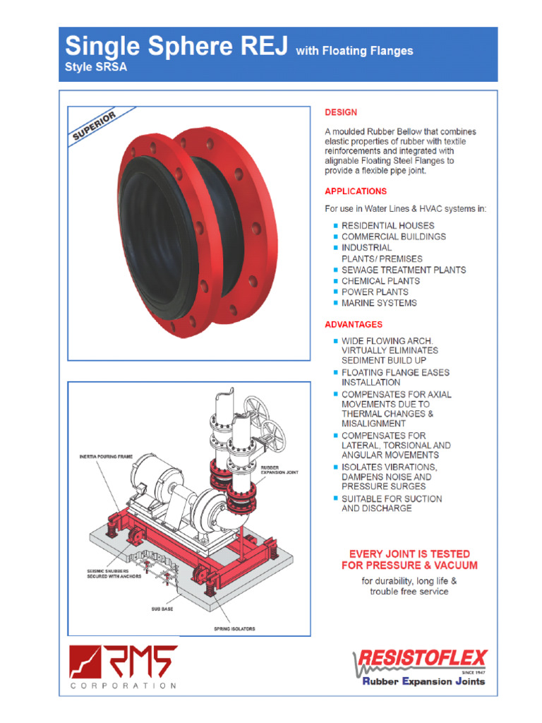 Rubber Bellow SRSA | PDF
