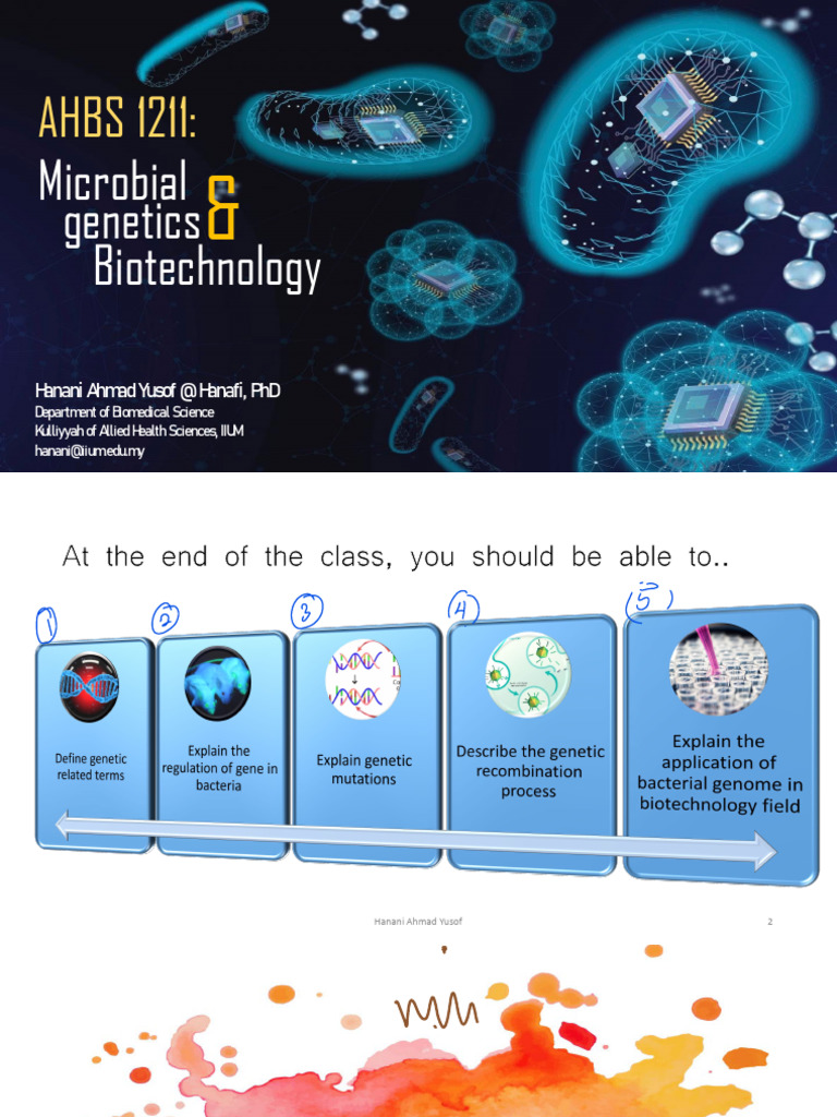 AHBS 1211 Microbial Genetics and Biotechnology | PDF | Polymerase Chain ...