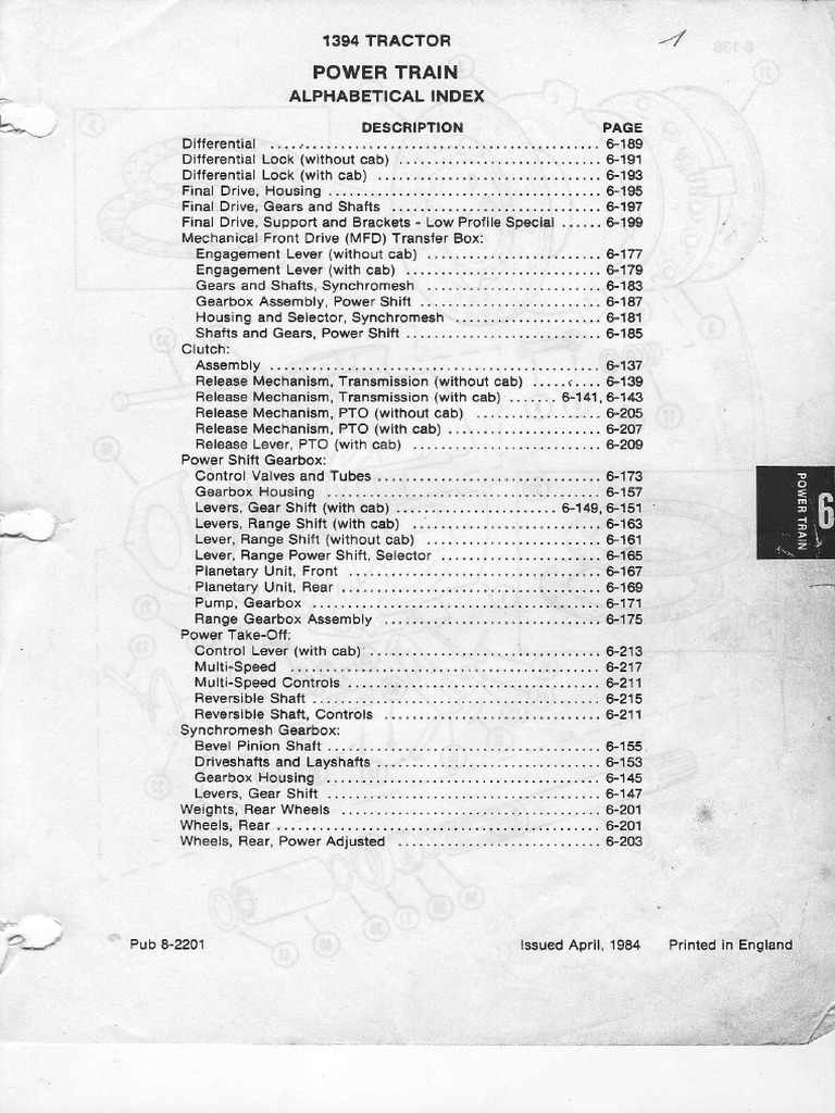 Case 1394 Moteur 6 | PDF