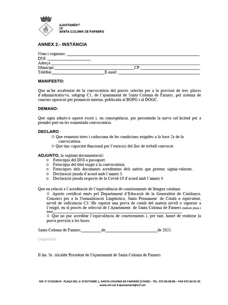 Model Instancia en Word | PDF