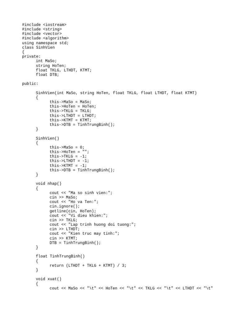 Nhapxuatdssv Pdf Computer Programming Programming Paradigms
