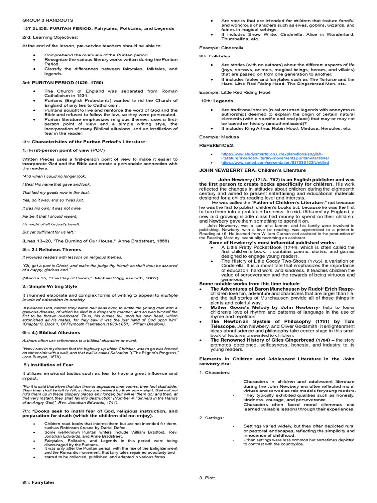 Reflection Literature | Download Free PDF | Fairy Tales | Narration