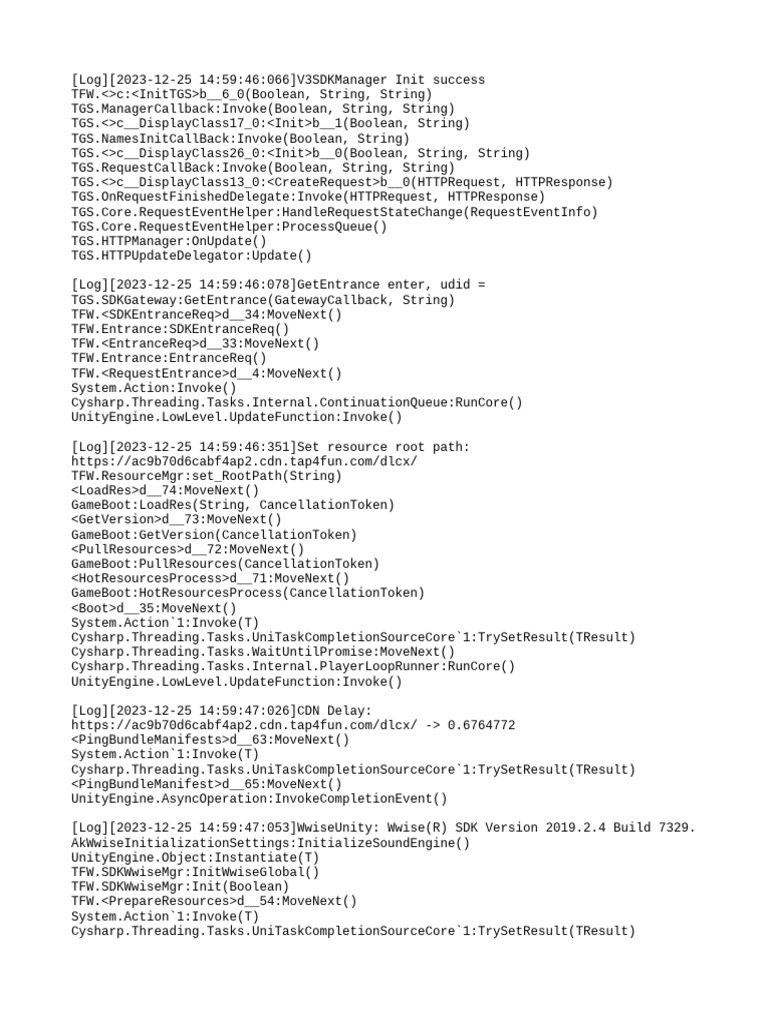 Log 20231225 | PDF | Boolean Data Type | String (Computer Science)