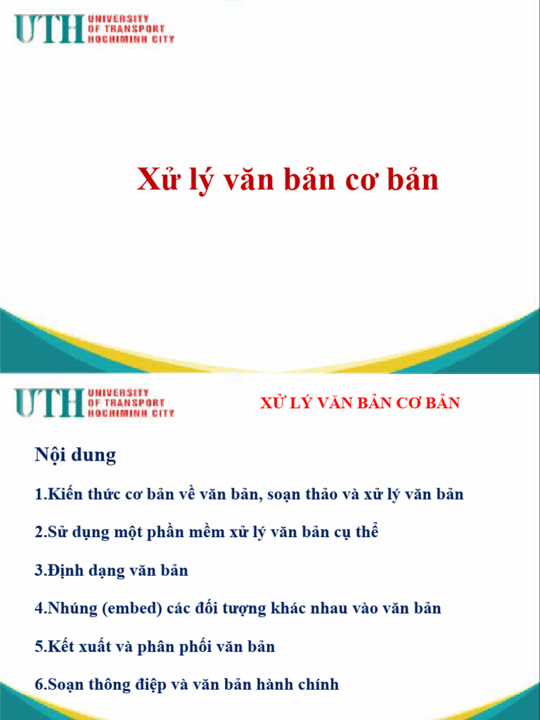 BT Xu Ly Van Ban Co Ban | PDF