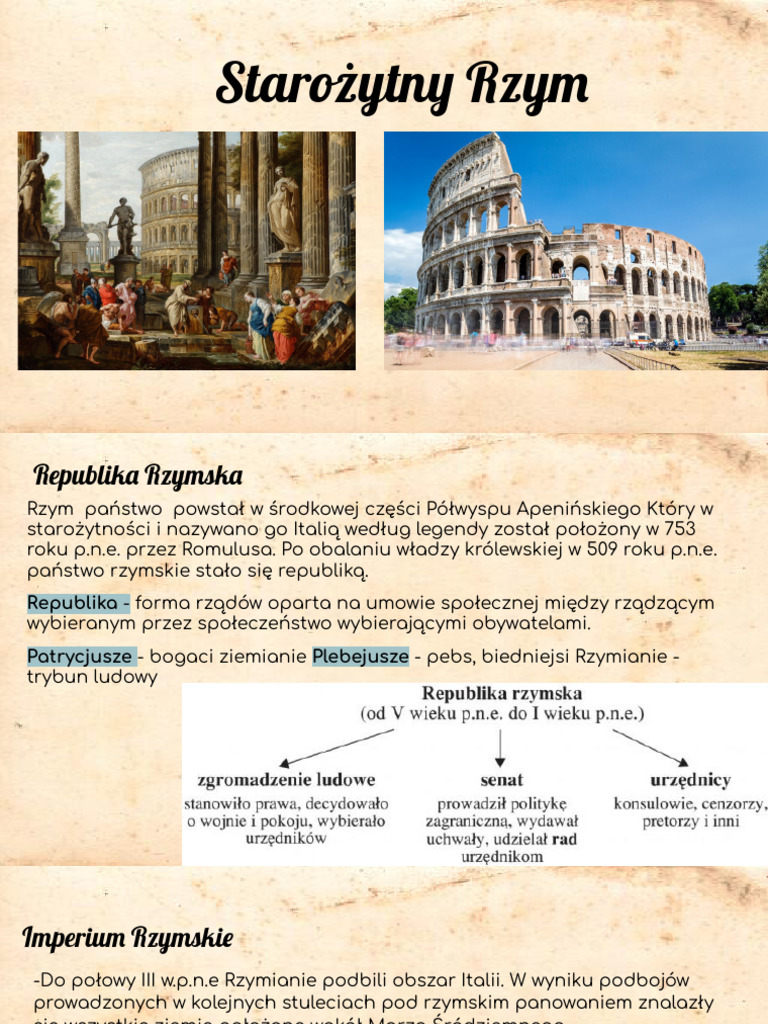 Starożytny Rzym | PDF