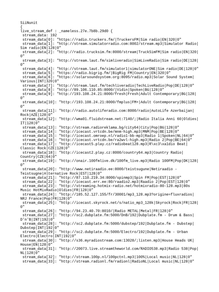 Live streamsORIGINAL - Sii | PDF