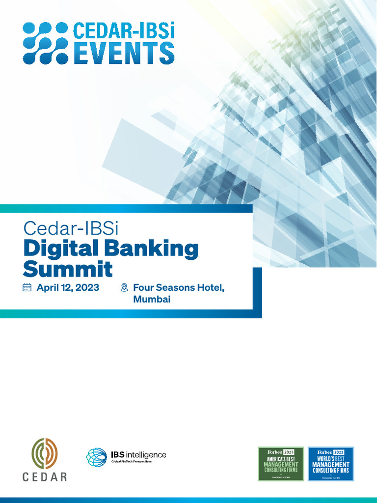 Cedar-IBSi Digital Banking Summit - Mumbai Agenda Brochure v5 | PDF ...