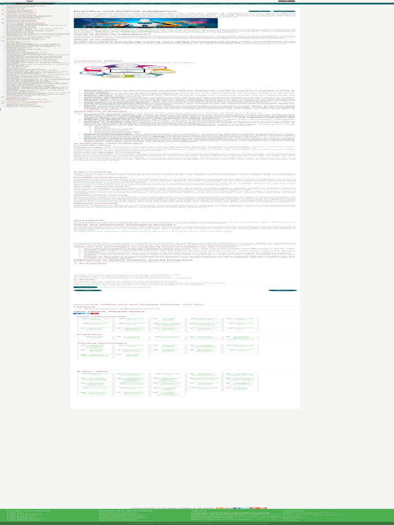 Robotics and Artificial Intelligence - Javatpoint | PDF | Artificial ...
