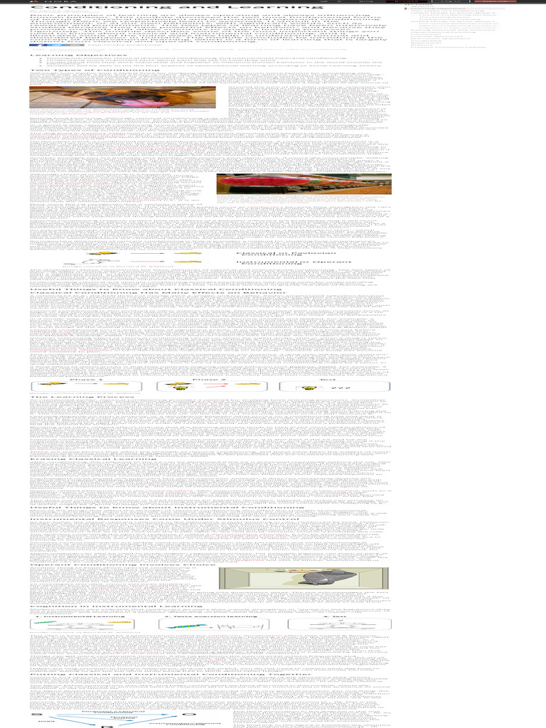 Conditioning and Learning - Noba | PDF | Classical Conditioning | Reinforcement