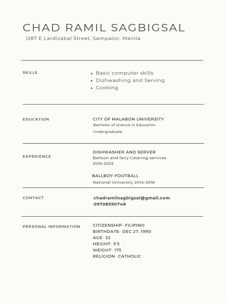 Chad Ramil Sagbigsal | PDF