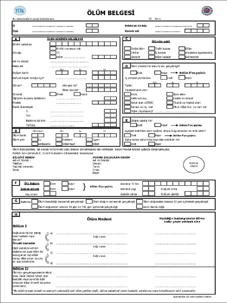 Olum-Belgesi 289969 | PDF