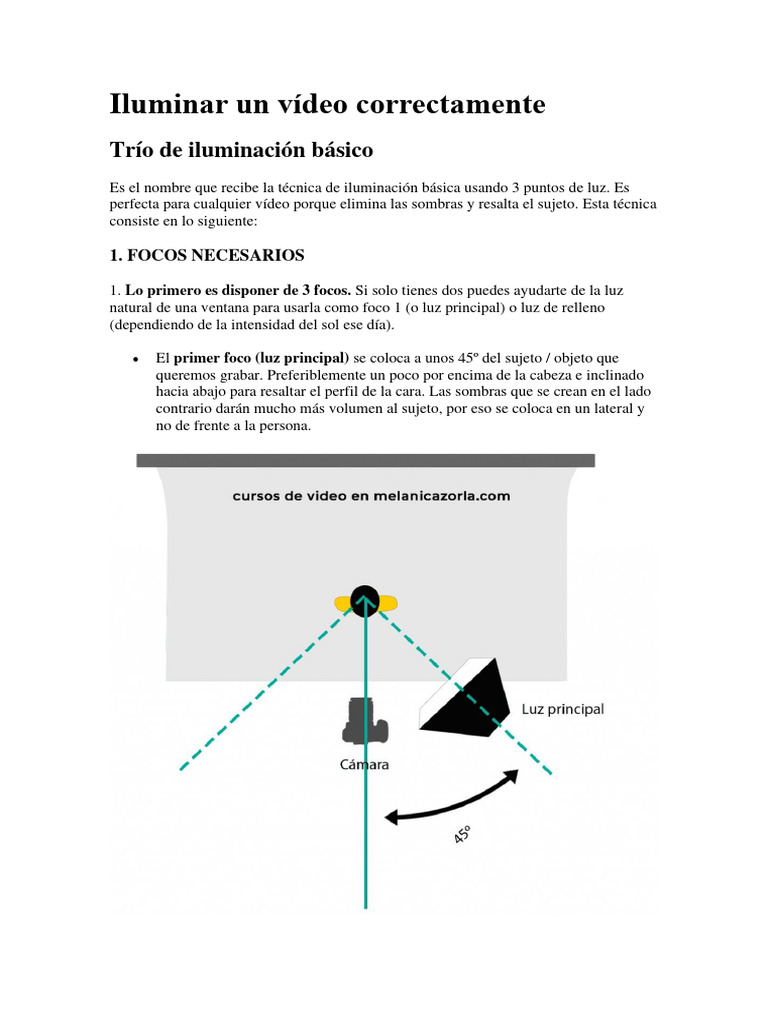 Iluminar Un Vídeo Correctamente | PDF | Color | Verde