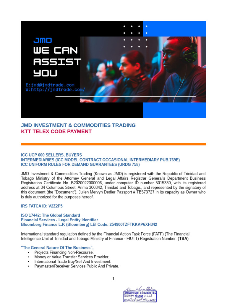 KTT TELEX CODE PAYMENT (Signed) | PDF | United Nations | International ...