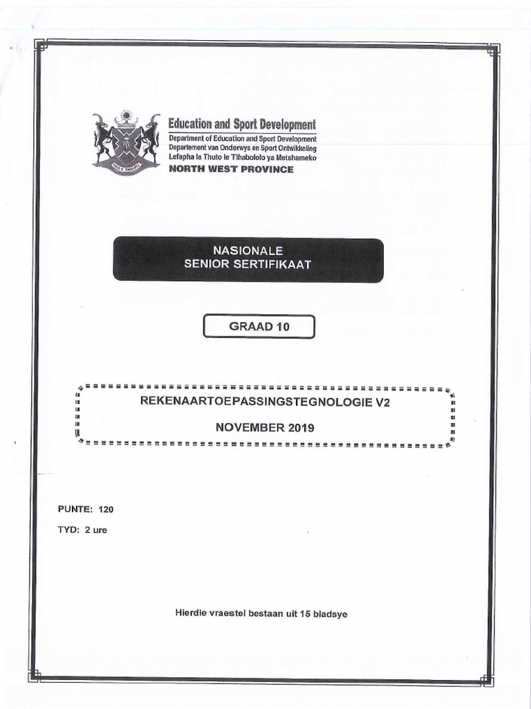 RTT GR 10 2019 | PDF