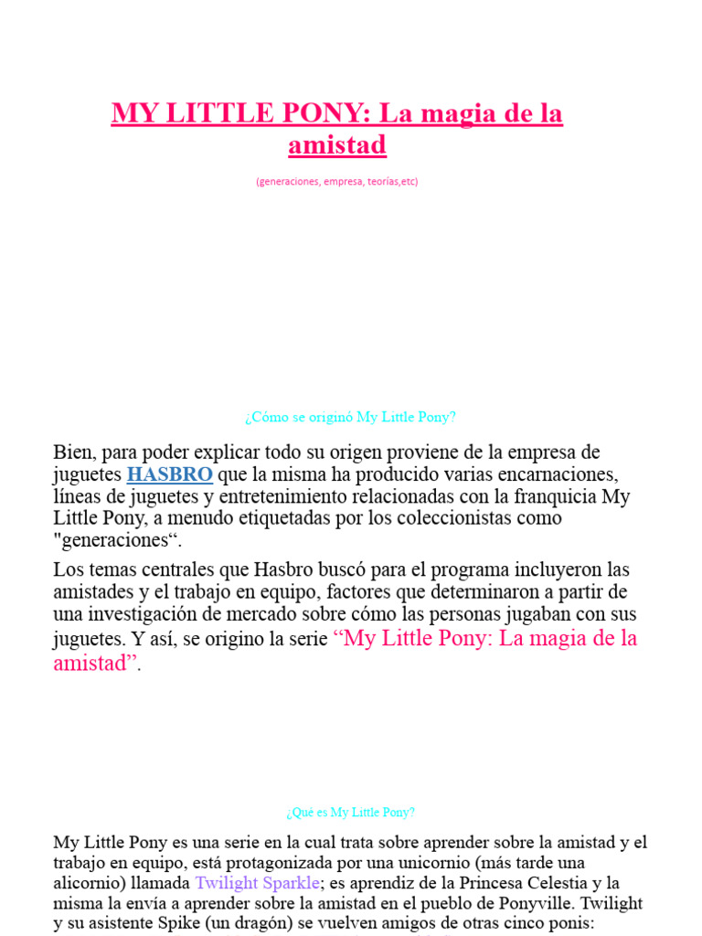 My Little Pony | PDF