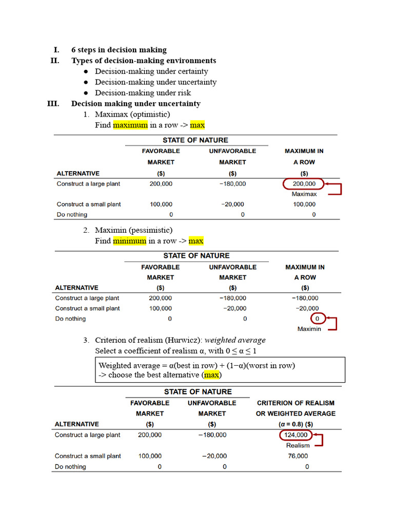 C3 - Decision Analysis | PDF | Utility | Analysis