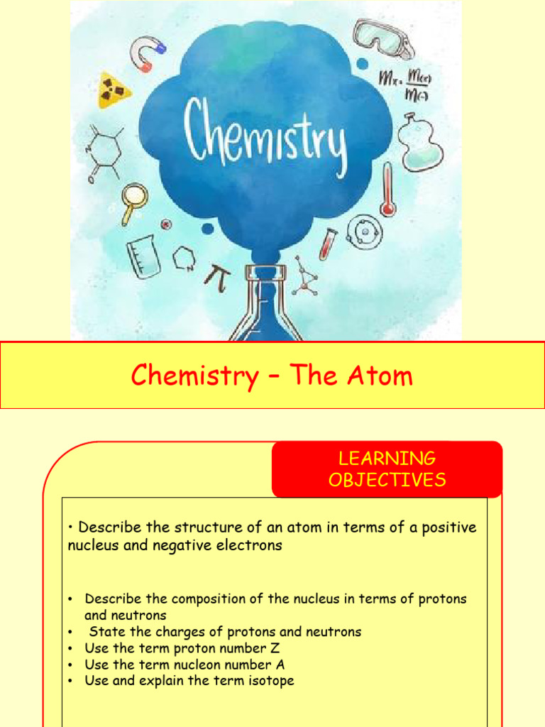 Chemistry - The Atom | PDF | Atomic Nucleus | Atoms