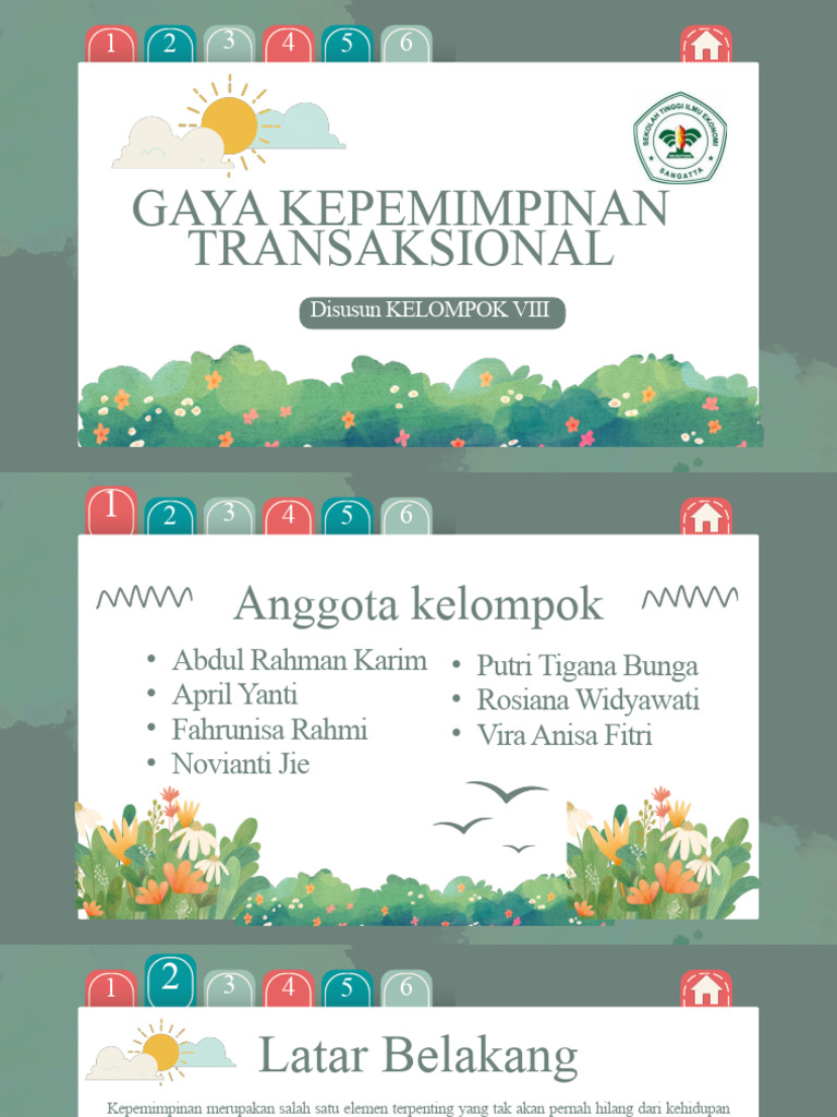 Gaya Kepemimpinan Transaksional | PDF