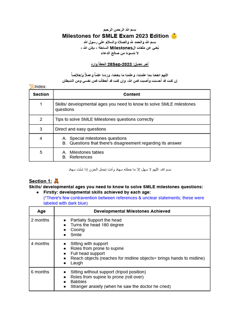 Milestones 2023 Edition | PDF | Human Development | Childhood