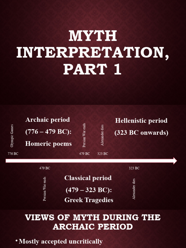 Week 3 - Myth Interpretation, Part 1 | PDF | Greek Mythology | Plato