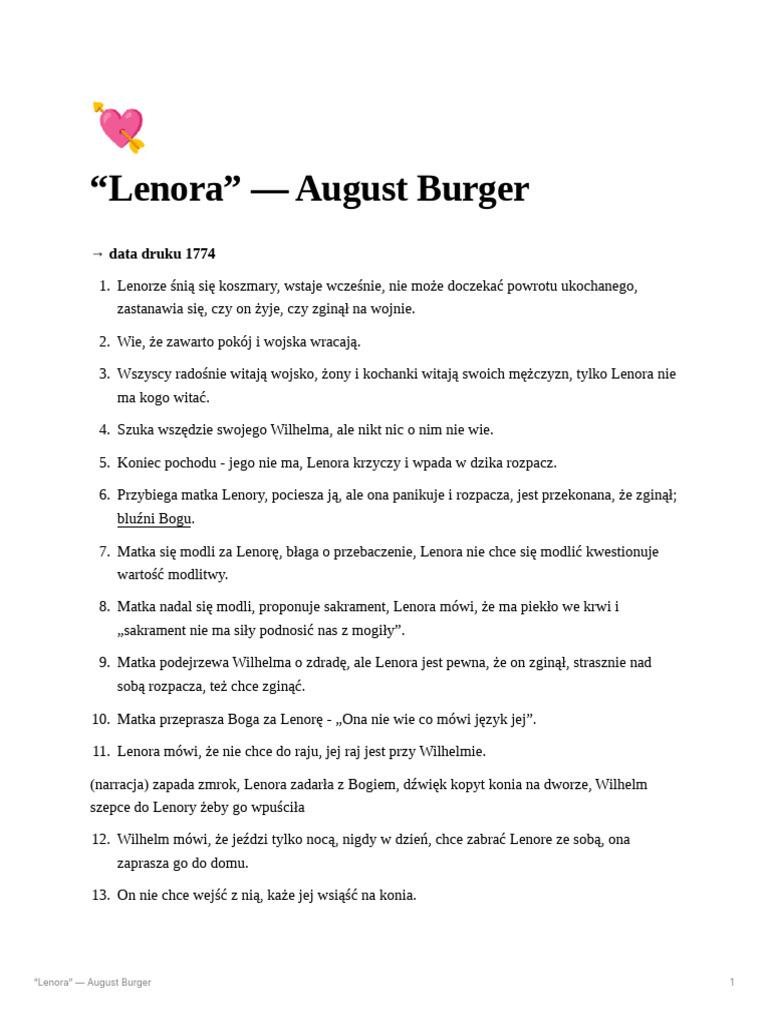 Lenora | PDF
