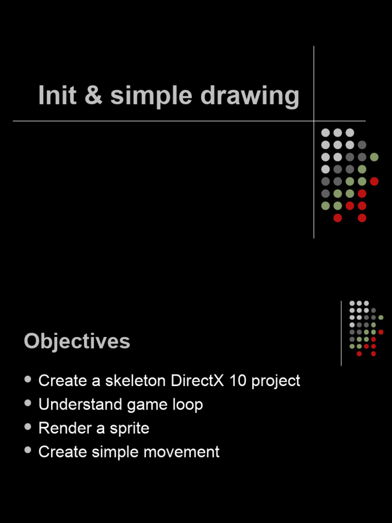 Init, Simple Drawing and Movement | PDF
