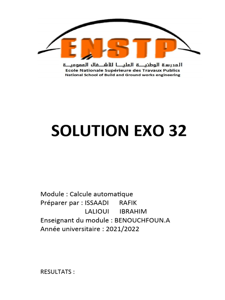 Exo 32 | PDF