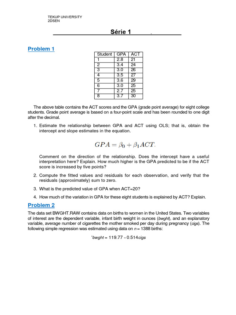TD2 Reg Simple | Download Free PDF | Interpolation | Multivariate ...