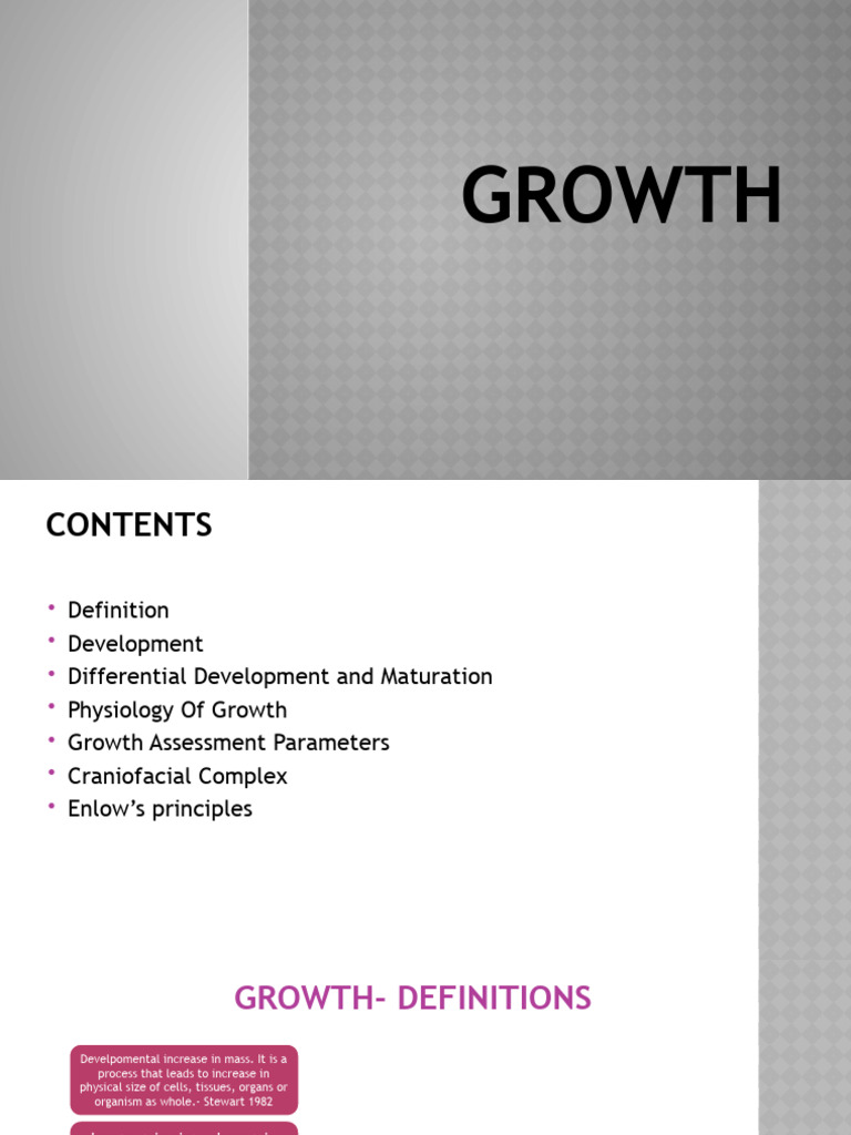 Ug Class Growth | PDF | Anatomy | Skeletal System