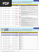 Achiever Test Schedule - 2025-26.cdr | PDF | Viscosity | Liquids