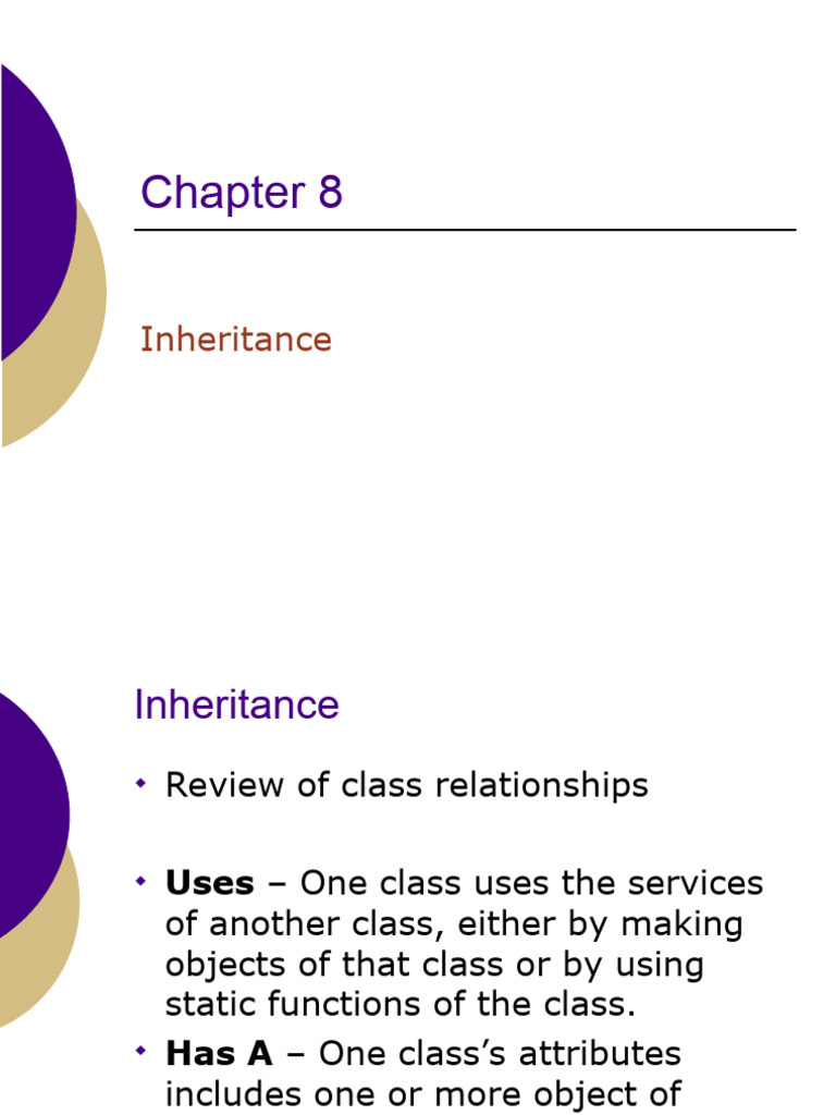 Inheritance Pdf Inheritance Object Oriented Programming Class 6879