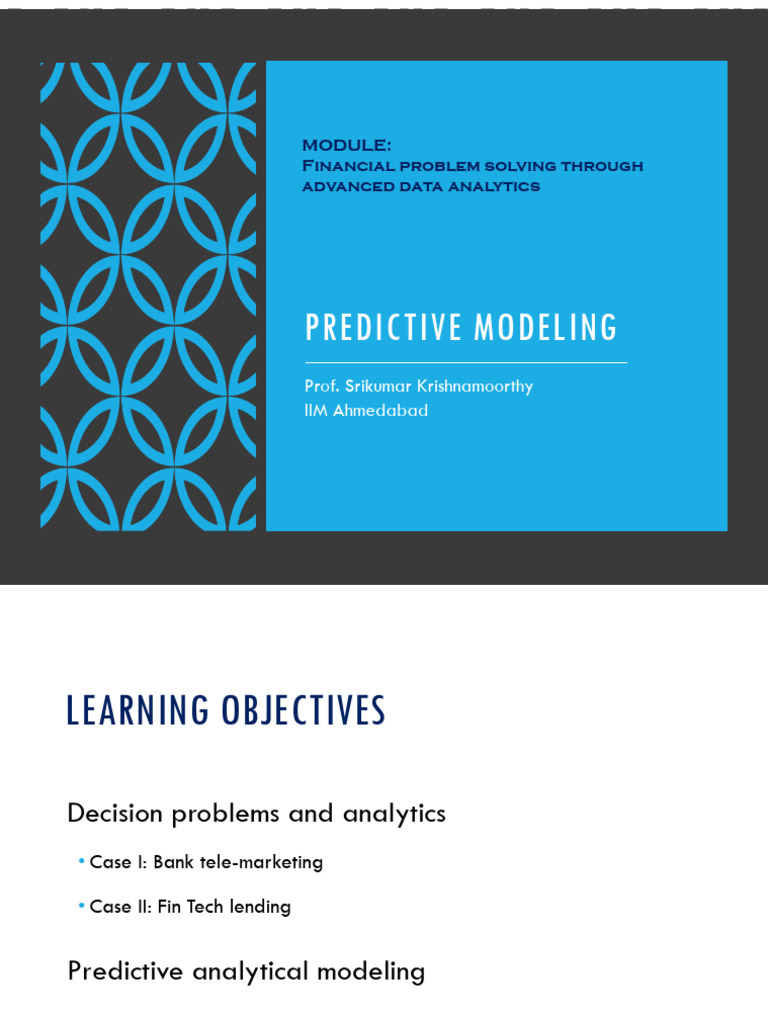 Financial Management Predictive Modeling | PDF