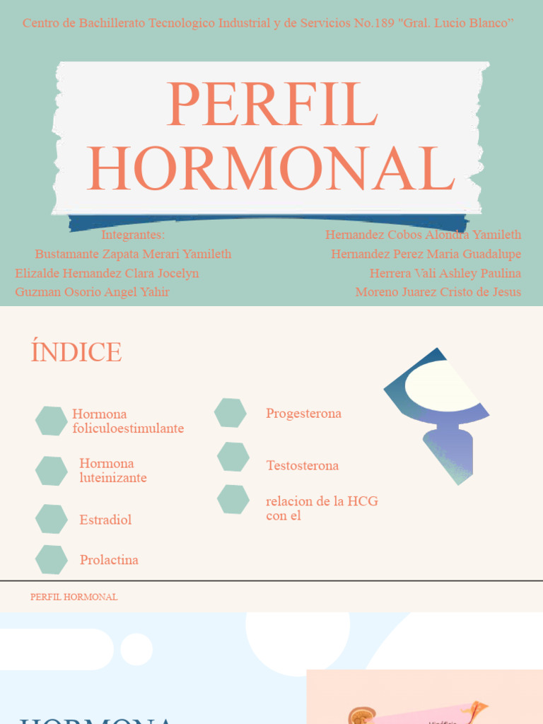 Presentacion Perfil Hormonal | PDF | Química | Estradiol