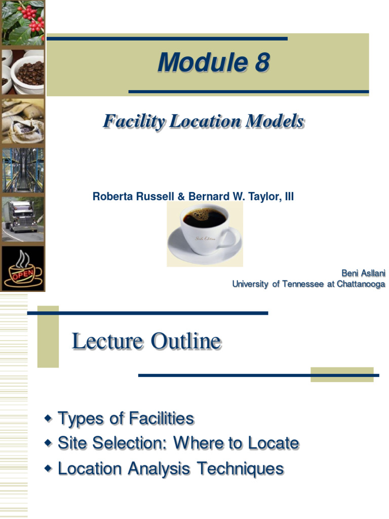 Module 8 - Facility Location Model | PDF