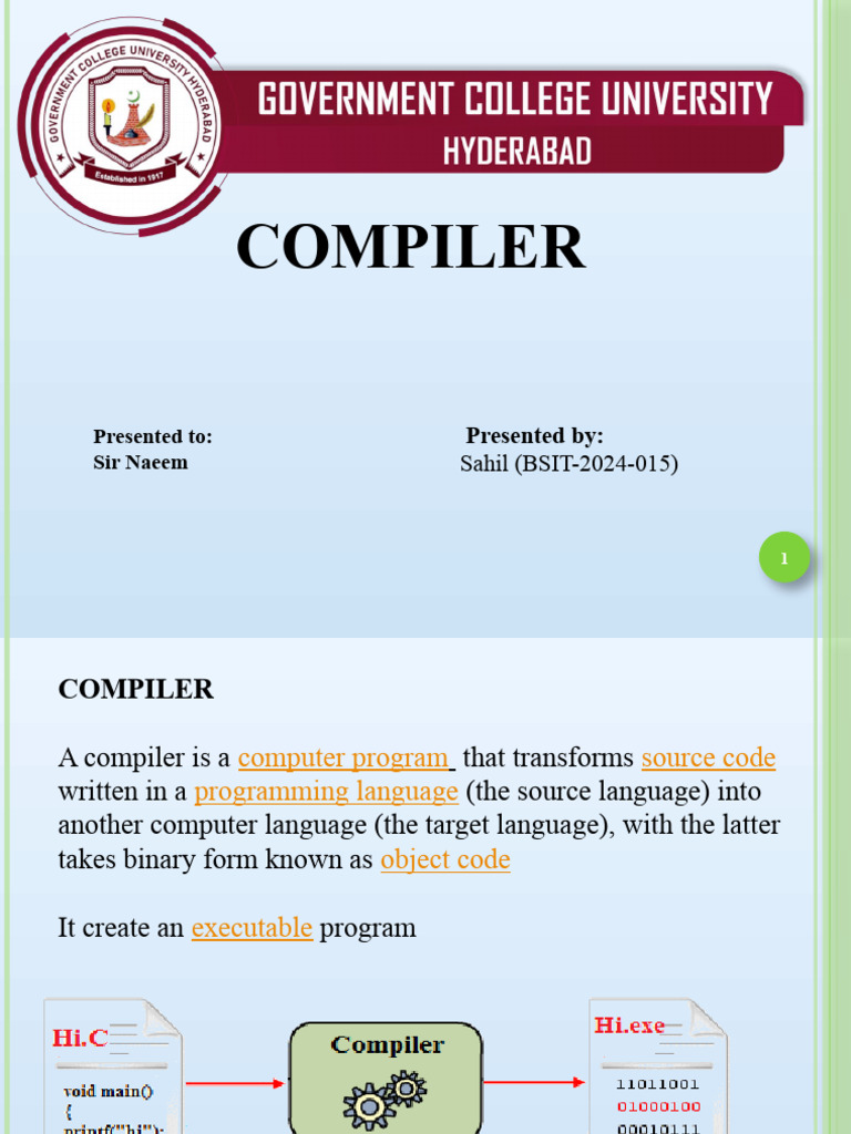compilerppt (1) | PDF | Parsing | Compiler