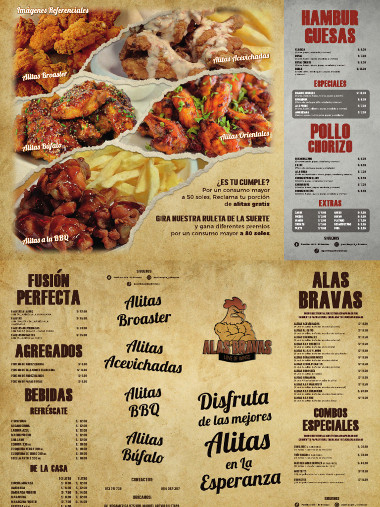 Carta Alas Bravas Virtual | PDF