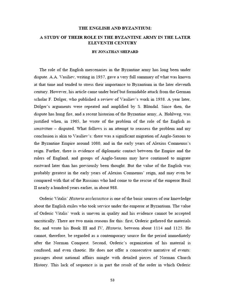 #The English and Byzantium | PDF | Byzantine Empire | Anglo Saxons
