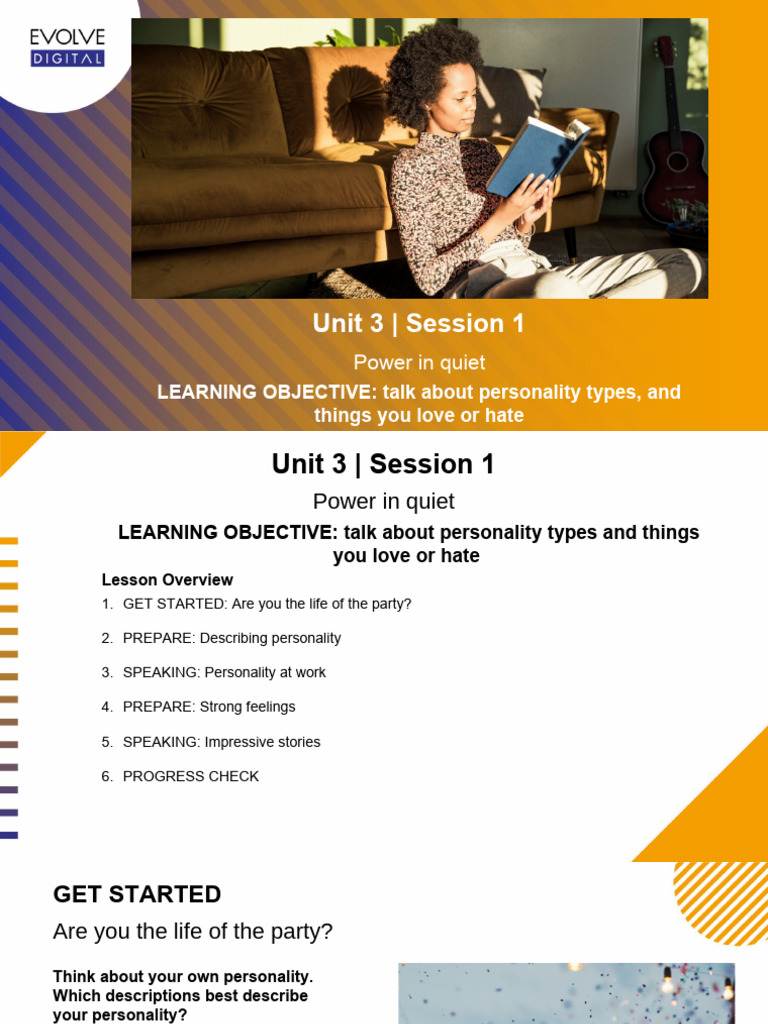 Unit 3 - Session 1: Power in Quiet | PDF | Career & Growth | Self-Improvement