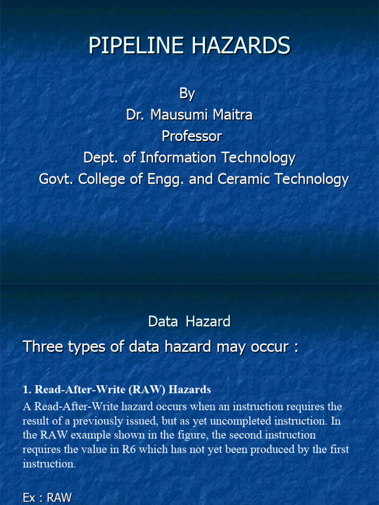 Understanding Pipeline Hazards and Solutions | PDF | Computer ...