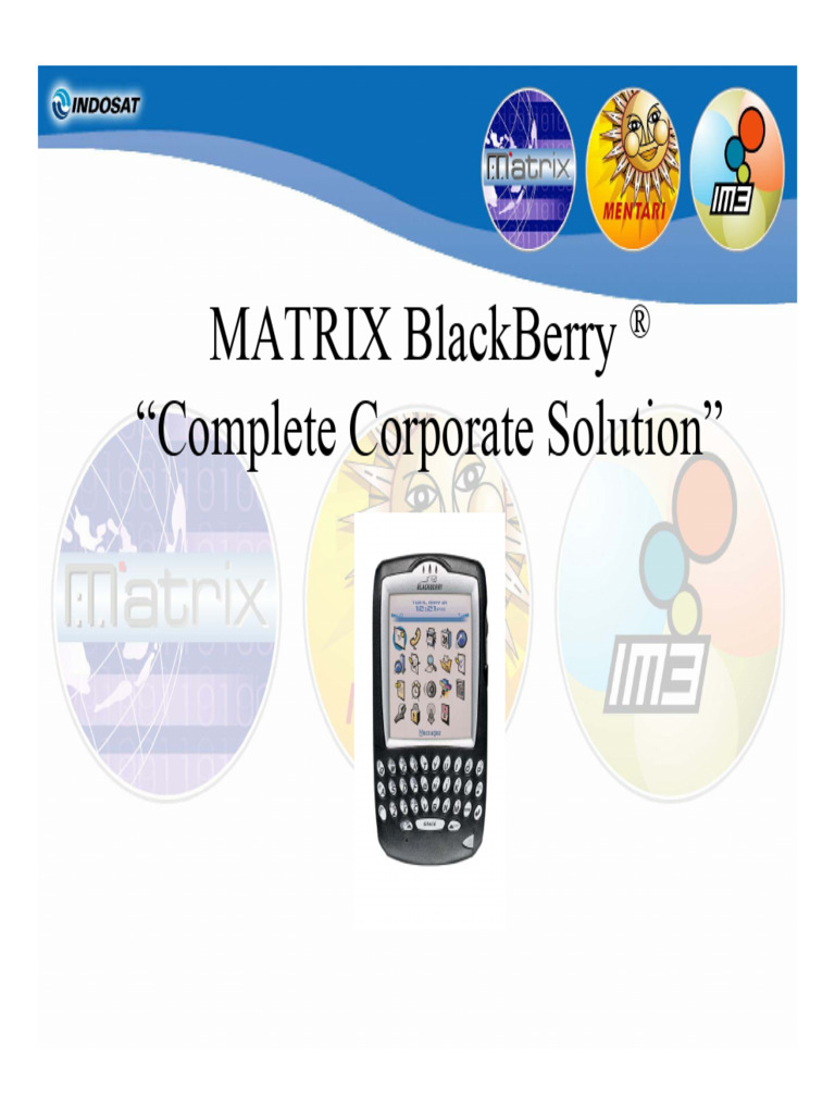 MATRIX BlackBerry ® | PDF