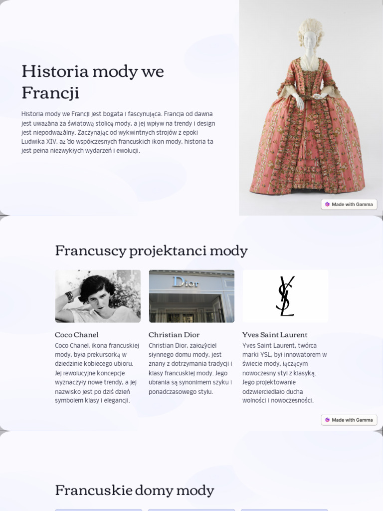 Historia Mody We Francji | PDF