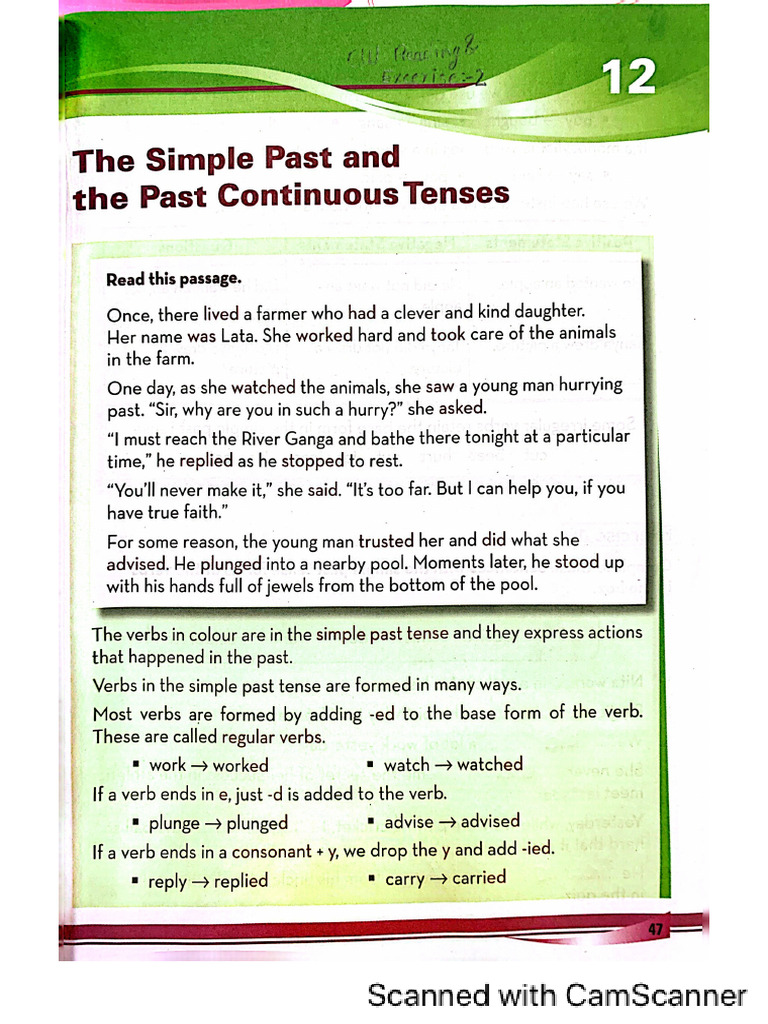 Past and Past Continuous Tense GR 4 | PDF