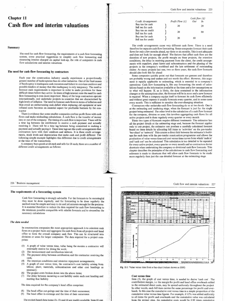 Cash Flow and Interim Valuations | PDF