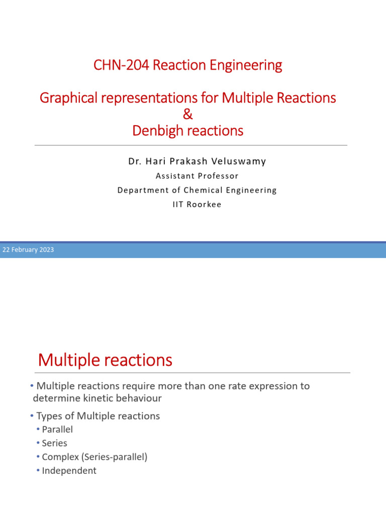 Multiple Reaction Engineering Guide | PDF | Chemical Reactor | Chemical ...
