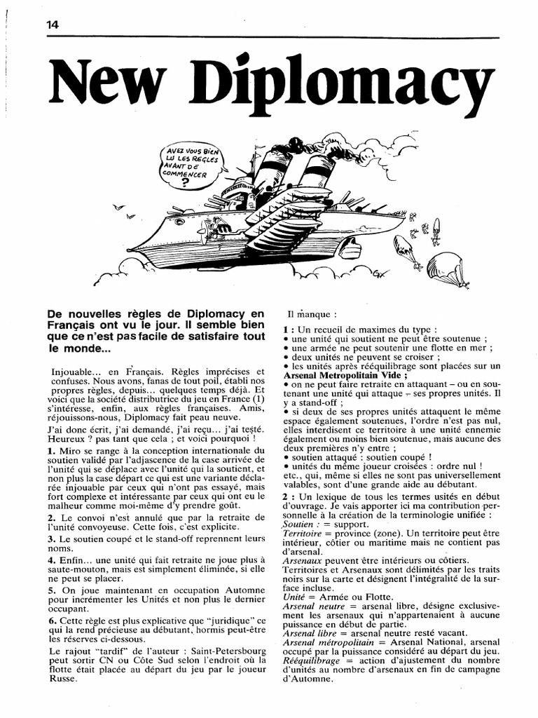 Diplomacy - New Diplomacy - CBXX | PDF